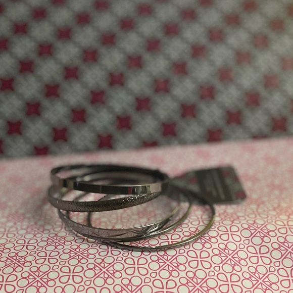 Jewelry | Paparazzi Stacker Bangles Dark Metal Different Textures Brand ...